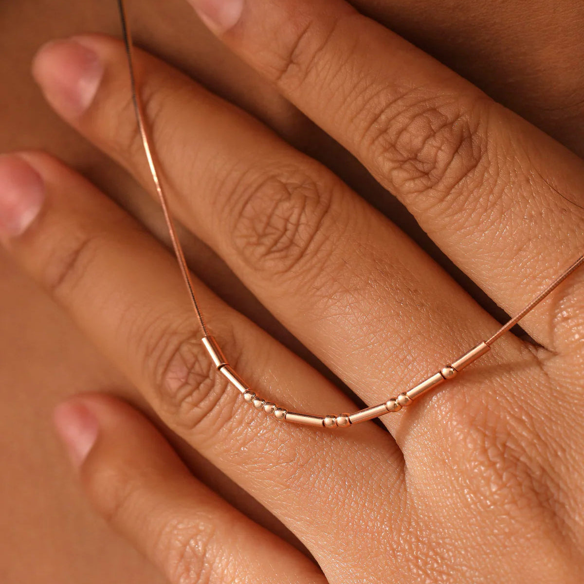 Morse Code Necklace – Klassy